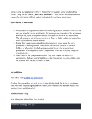 Simple React Todo List PDF Web Development Internet
