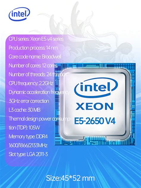 ชุดเมนบอร์ด X99 D4 Lga 2011 3 พร้อมโปรเซสเซอร์ Intel Xeon E5 2650 V4 และหน่วยความจำ Ddr4 16gb 1
