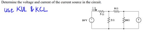 Solved Determine The Voltage And Current Of The Current Chegg Com
