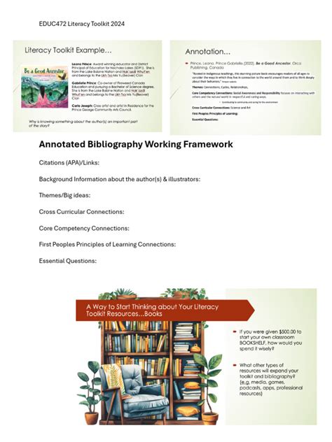 Annotated Bibliography Working Framework Pdf