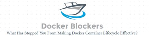 What Has Stopped You From Making Docker Container Life Cycle Effective