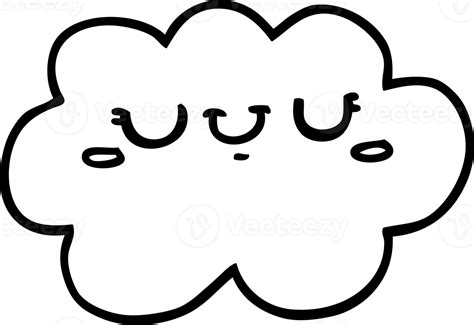 Cute Cartoon Cloud Icon 40749996 Png