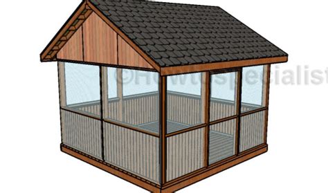 Screened Gazebo Plans Howtospecialist How To Build Step By Step