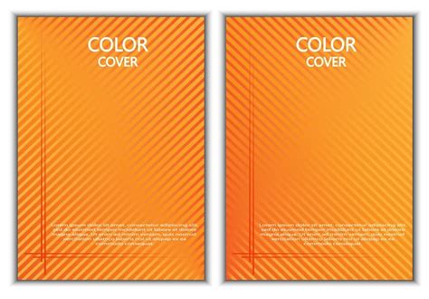 Premium Vector Color Gradient Cover With Diagonal Gradient Lines Orange