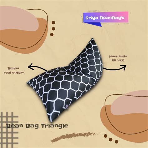 Jual Bean Triangle Dewasa Cover And Inner Hanya Kainnya Saja Bahan