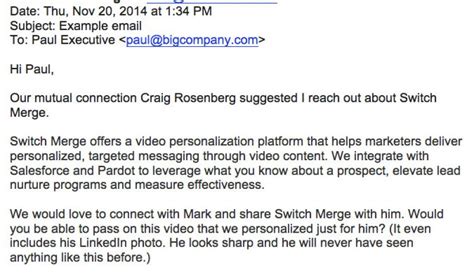 Email Prospecting Templates Sales Prospecting Emails 4 Great Examples Williamson