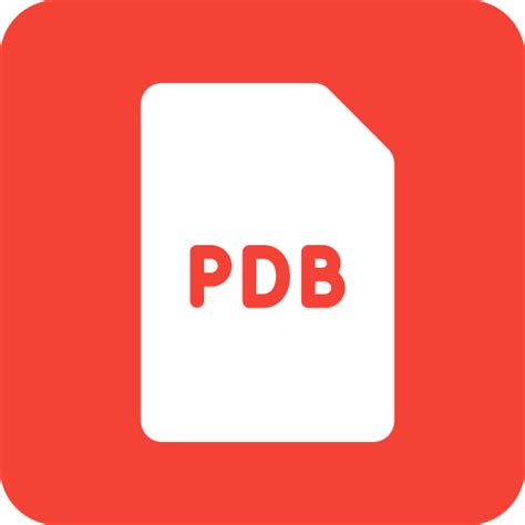 Pdb File Generic Color Fill Icon