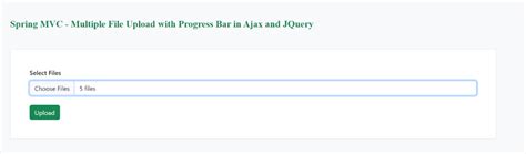 Spring Mvc Multiple File Upload With Progress Bar In Ajax And Jquery Geeksforgeeks