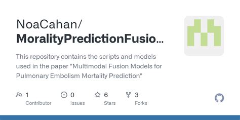 Github Noacahanmoralitypredictionfusionmodels This Repository Contains The Scripts And