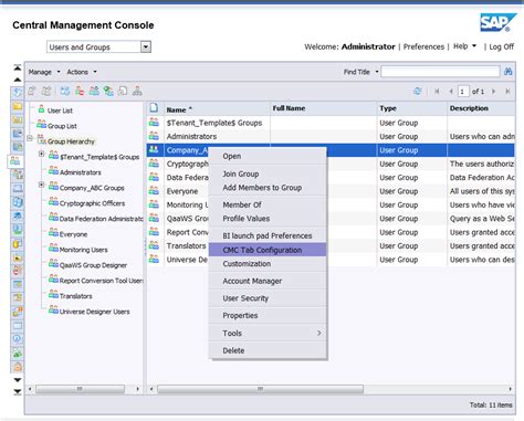 Delegated Administration In Sap Bi 40 Sp4 Sap Community