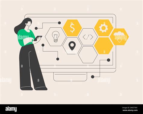 Enterprise It Management Abstract Concept Vector Illustration Stock