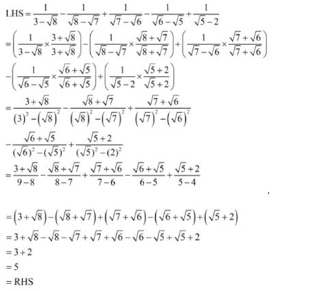 Cbse Class 9 Mathematics Number Systems Notes Set B