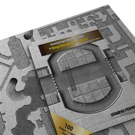 Ggp6122 Sewers Mega Dungeon 3 Adventure Maps Gaming Paper Wondertrail