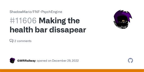 Making The Health Bar Dissapear Issue ShadowMario FNF PsychEngine GitHub