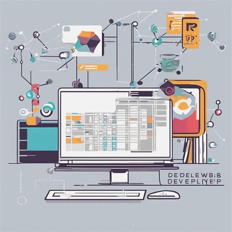 premium photo learning web developement connecting web and p