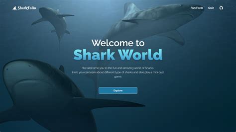 Github Rakeshsangemsharkfolio Sharkfolio Is A Portfolio Website For Sharks😉