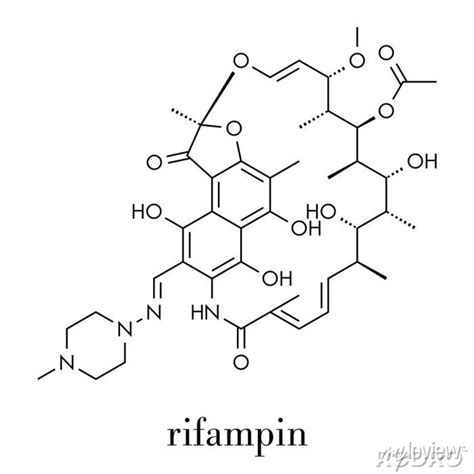 Rifampicin Rifampin Rifamycin Class Tuberculosis Antibiotic Wall