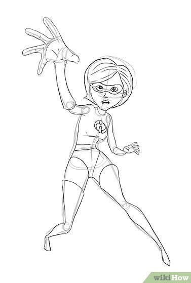 How To Draw Elastigirl From The Incredibles With Pictures