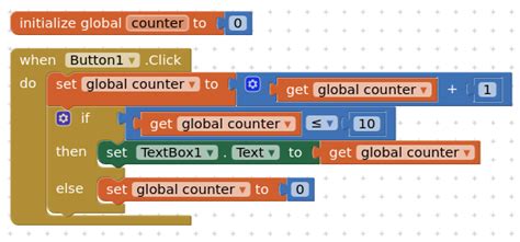 creating a count button mit app inventor help mit app inventor
