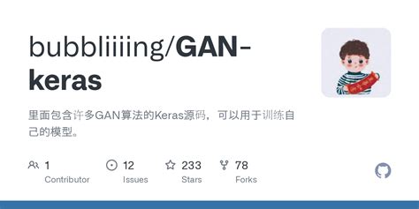Github Bubbliiiing Gan Keras Gan Keras