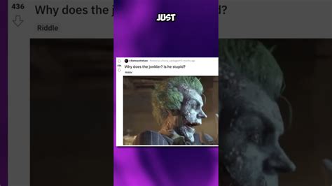 Explained Why Does The Jonkler Is He Stupid Did He Hit The Evil