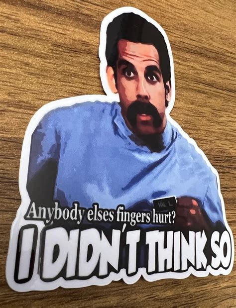 Happy Gilmore Ben Stiller Nurse Sticker Funny 90s Comedy Vinyl