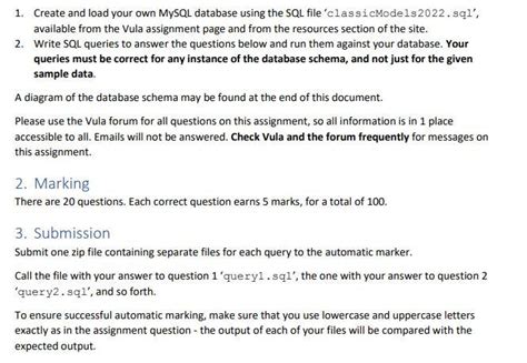 Solved 1 Create And Load Your Own Mysql Database Using The
