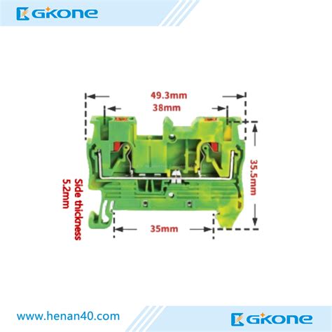 800v 32a Push In Terminal Block Pt2 5 Pe 9 1 In 1 Put Earth Ground Terminal Blocks From China