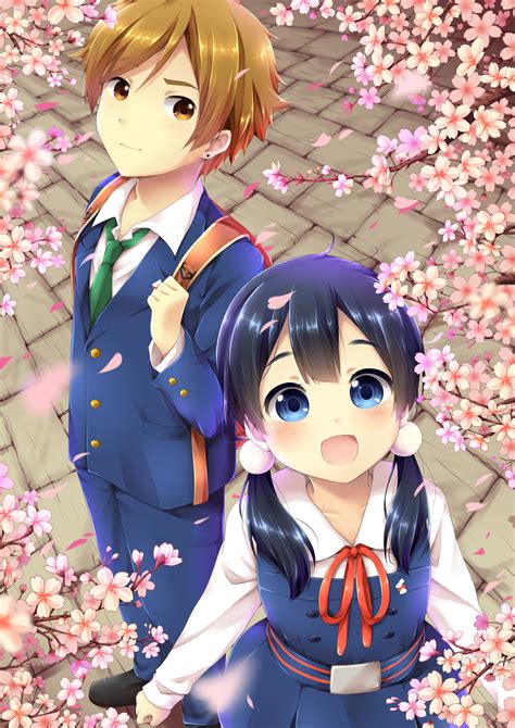 Kitashirakawa Tamako And Ooji Mochizou Tamako Market Drawn By