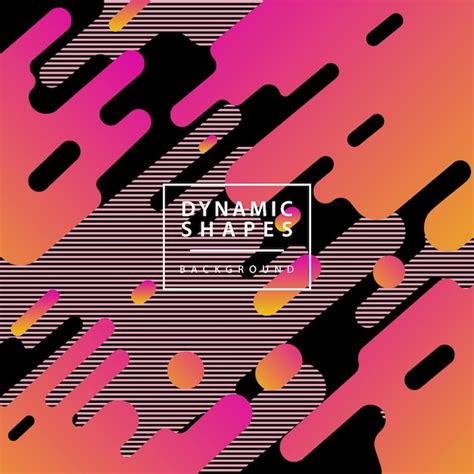 Premium Vector Modern Dynamic Shapes Style Background Combination Modern Style Abstraction