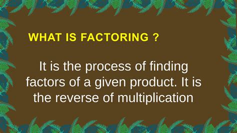 Factor Completely Different Kinds Of Polynomialspptx Computing Technology And Computing