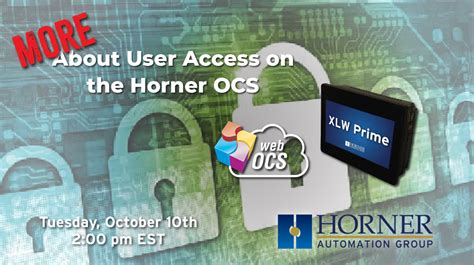 More About User Access On The Horner Ocs Horner Automation