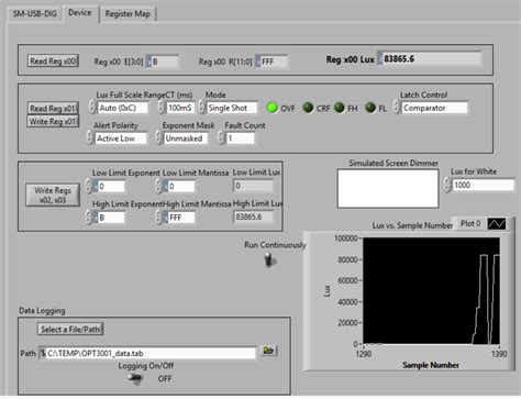 opt3001 cannot clear overflow condition sensors forum sensors ti e2e support forums