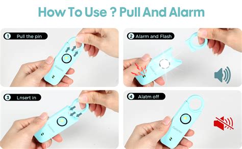 Amazon Com Rechargeable Personal Safety Alarm For Women With Door Handle Alarm LED Strobe