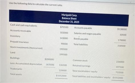 Solved Use The Following Data To Calculate The Current Chegg