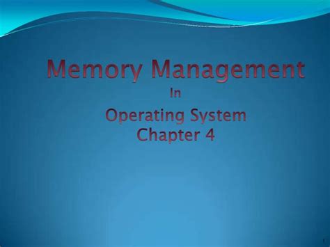 windows memory management pptx