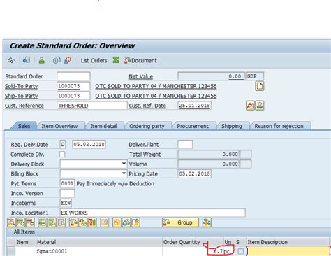 Sap Sd Rounding Profile In Sales Order Erp Qanda