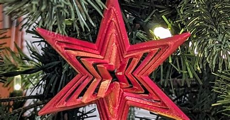 Nested Six Pointed Star Ornament By Justin Download Free Stl Model