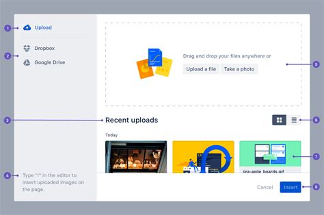 media picker patterns atlassian design system