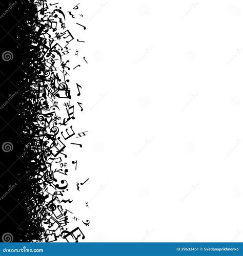 Music Notes Border Cartoon Vector 39633451