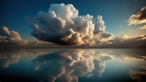 매우 큰 구름이 물에 반영됩니다 멋진 구름 그림 시원한 구름 배경 일러스트 및 사진 무료 다운로드 Pngtree