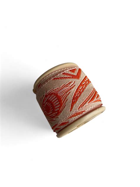 Sewing Trim Jacquard Ribbon Red Peacock My Store