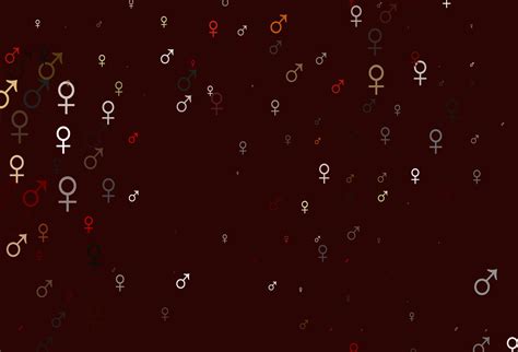 Light Green Red Vector Background With Gender Symbols Vector Art At Vecteezy