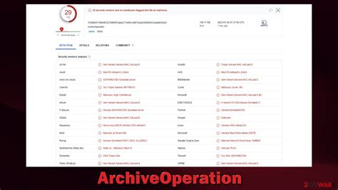 remove archiveoperation mac virus free guide