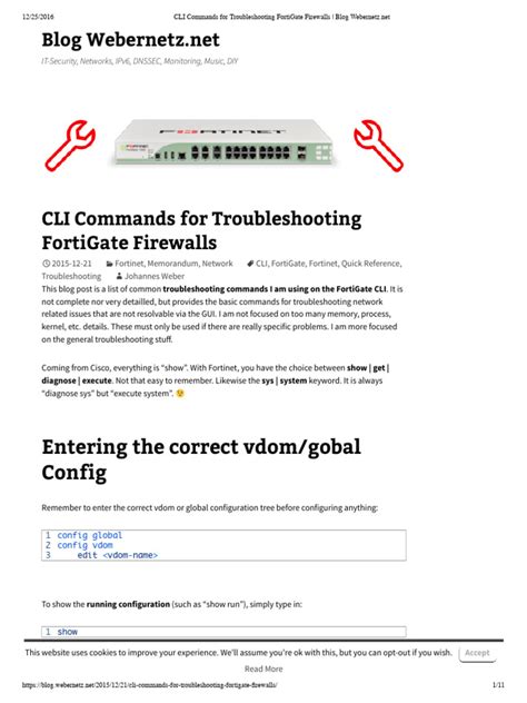 fortigate cli commands for troubleshooting pdf command line