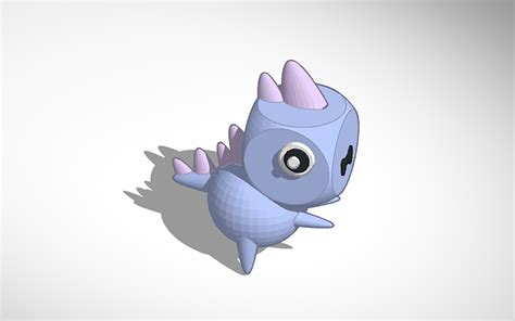 3d Design Cute Dino Tinkercad