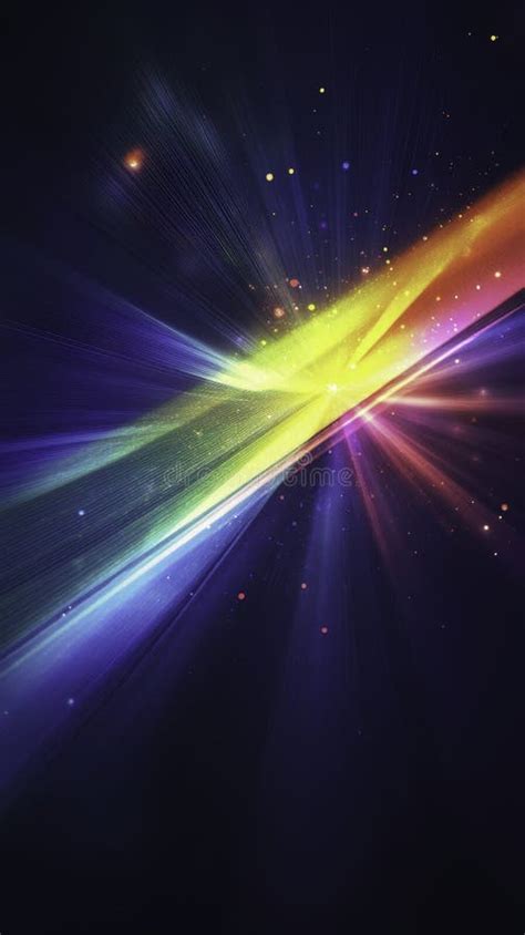 Understanding The Diffraction Of Light With Vibrant Colors Radiating From A Central Point At