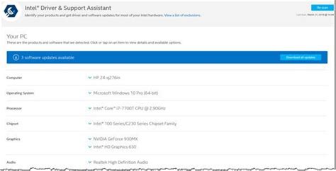 Intel Driver Support Assistant Download Install Update Intel Drivers