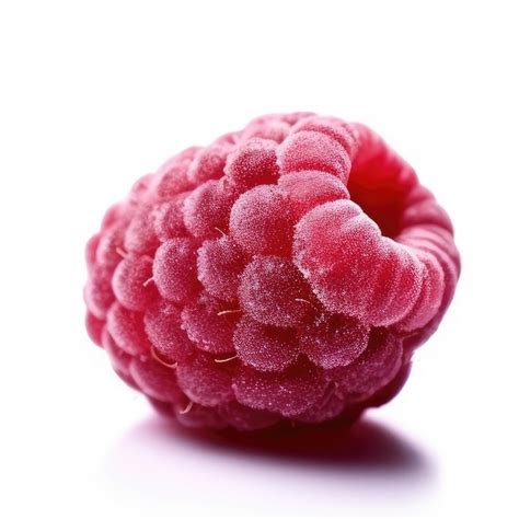 Premium Photo A Raspberry That Is Red And Has A Small Stem