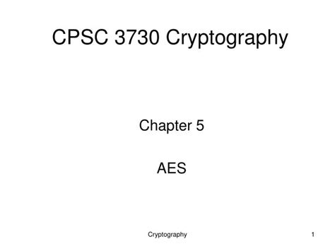 Ppt Cpsc 3730 Cryptography Powerpoint Presentation Free Download